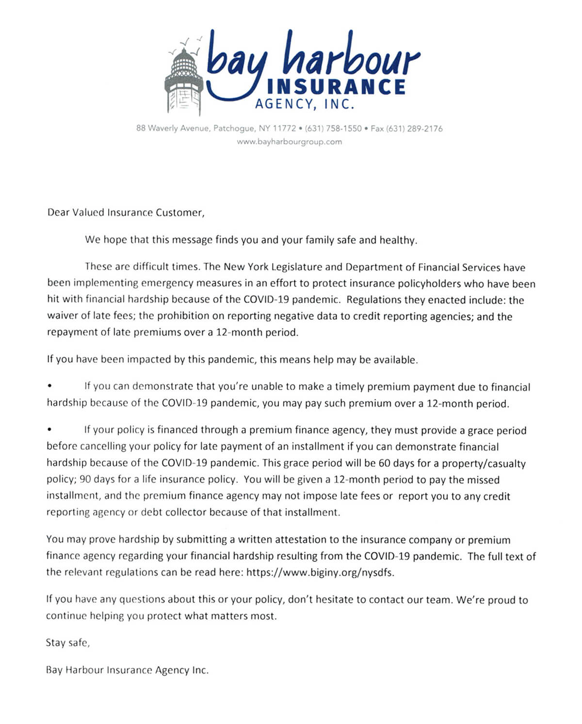 Property & Casualty Insurance Agency | Bay Harbour Insurance